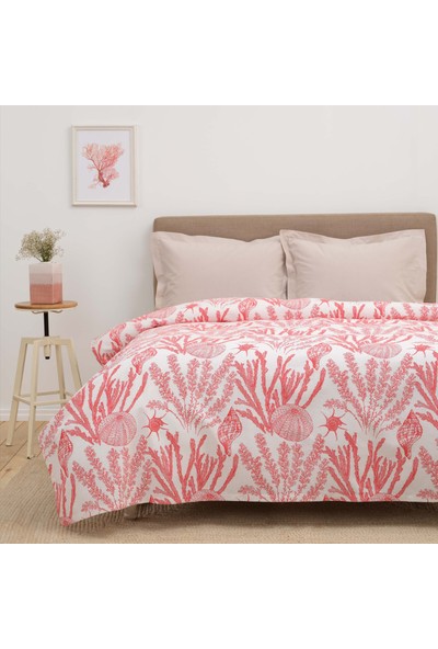 Karaca Home Coral Kiremit %100 Pamuk Çift Kişilik Pike Karaca Home Coral Kiremit %100 Pamuk Çift Kişilik Pike