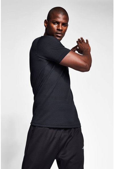 Lescon Siyah Erkek Kısa Kollu T-Shirt 22S-1298-22N