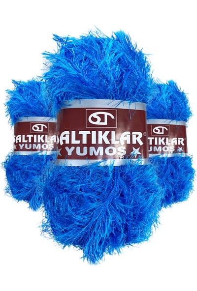 Saltıklar 3 Adet Yumoş Sakallı El Örgü Ipi Yünü 03