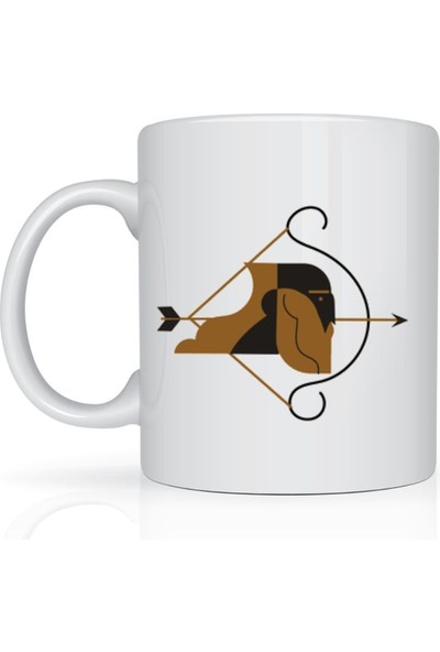 Edda Gift Yay Burcu Beyaz Kupa Bardak Edda Gift Yay Burcu Beyaz Kupa Bardak