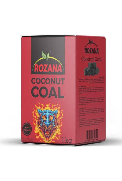 Rozana Coconut Coal Nargile Kömürü 1 kg