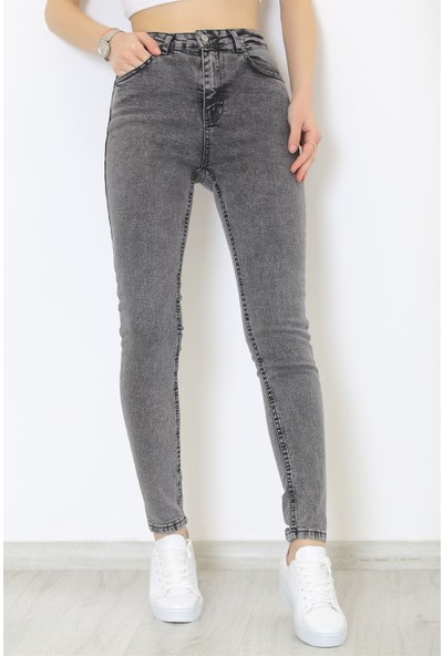 Modaymış Dar Paça Kot Pantolon Füme - 2004.392.