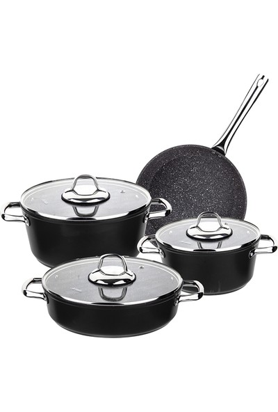 Aryıldız T/t Loft Granit Siyah Tencere Set 7 Parça Aryıldız T/t Loft Granit Siyah Tencere Set 7 Parça