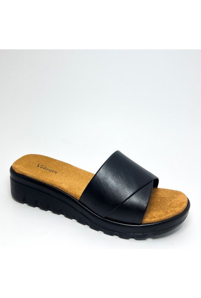 Bulut Ayakkabı Siyah Kadın Günlük Dolgu Topuk Terlik - Siyah - 37 Bulut Ayakkabı Siyah Kadın Günlük Dolgu Topuk Terlik - Siyah - 37