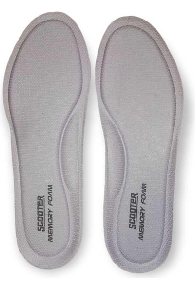 Scooter Memory Foam Anatomik Gri Unisex Tabanlık GM0003TG Scooter Memory Foam Anatomik Gri Unisex Tabanlık GM0003TG