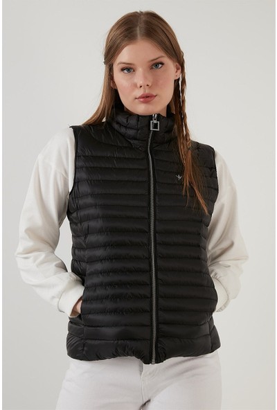 Silversun Kadın Siyah Cepli Kolsuz Şişme Yelek - Tamara | Silversun Silversun Kadın Siyah Cepli Kolsuz Şişme Yelek - Tamara | Silversun