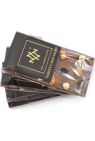 Nin Chocolate 5'li Set Kuruyemişli Sütlü Tablet Çikolata 110 gr