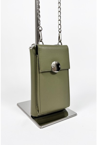 Bayana Yeşil Zincir Askılı Çanta Cüzdan Bayana Yeşil Zincir Askılı Çanta Cüzdan