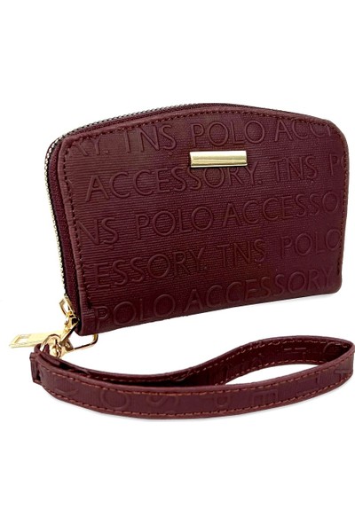 Bayana Bordo Bileklik Askılı Orta Boy Kadın Cüzdan Bayana Bordo Bileklik Askılı Orta Boy Kadın Cüzdan