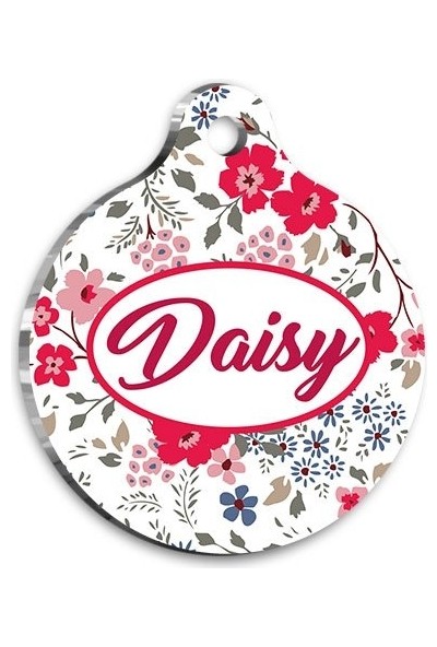 See Me Ilkbahar Çiçekleri Yuvarlak Kedi ve Köpek Künyesi See Me Ilkbahar Çiçekleri Yuvarlak Kedi ve Köpek Künyesi