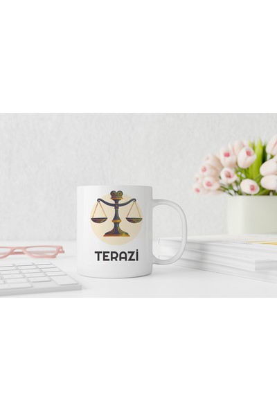 İmpivo Terazi Burçları İçin Seramik Kupa