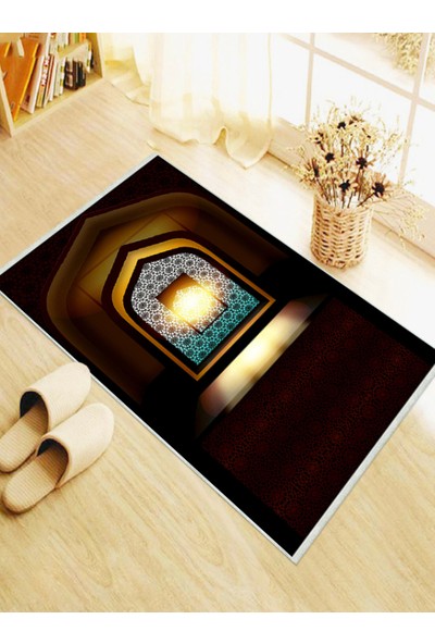 Sihirli Halı Antibakteriyel Dijital Baskı Lüks Tasarım Namaz Seccadesi Sihirli Halı Antibakteriyel Dijital Baskı Lüks Tasarım Namaz Seccadesi