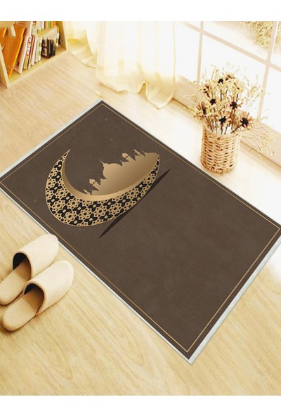 Sihirli Halı Premium Bambu Kalite Dijital Baskı Lüks Tasarım Namaz Seccadesi