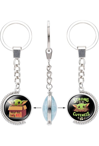 Fıy Dekorasyon Yoda Star Wars Çift Taraflı Dönen Anahtarlık Çanta Metal Kolye 2.5 cm (Yurt Dışından) Fıy Dekorasyon Yoda Star Wars Çift Taraflı Dönen Anahtarlık Çanta Metal Kolye 2.5 cm (Yurt Dışından)