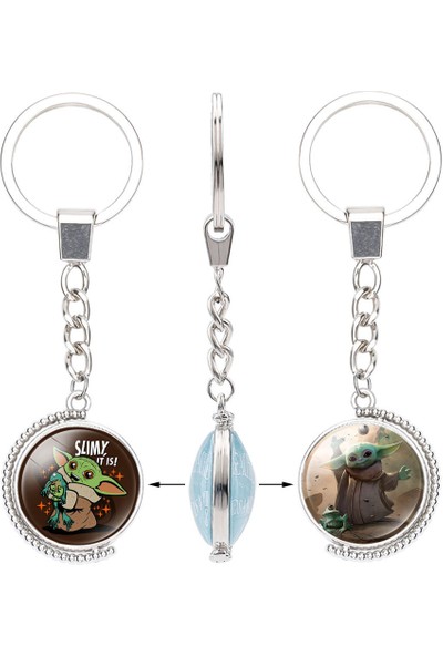 Fıy Dekorasyon Yoda Star Wars Çift Taraflı Dönen Anahtarlık Çanta Metal Kolye 2.5 cm (Yurt Dışından) Fıy Dekorasyon Yoda Star Wars Çift Taraflı Dönen Anahtarlık Çanta Metal Kolye 2.5 cm (Yurt Dışından)