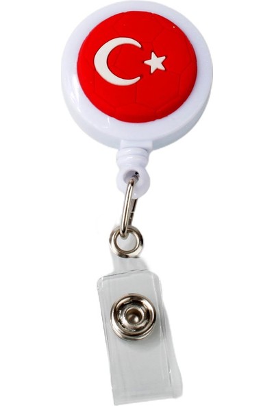Afillix Concept Türk Bayrağı Tasarım Silikon Yoyo Yaka Kartlık-Kart Koruyucu Afillix Concept Türk Bayrağı Tasarım Silikon Yoyo Yaka Kartlık-Kart Koruyucu