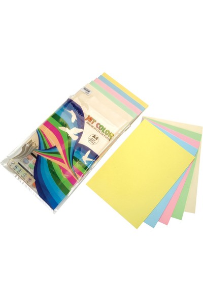 Jet Color Pastel 5X10 Renkli A4 50 Yaprak Jet Color Pastel 5X10 Renkli A4 50 Yaprak