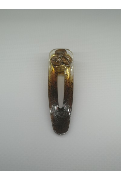 Gerçek Kahve Çekirdekleri ile Tasarlanmış %100 El Yapımı Epoksi Toka