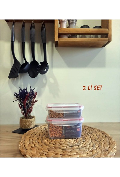 Silikon Contalı Saklama Kabı 2 Li Set (0,7 Lt 0,4lt) Silikon Contalı Saklama Kabı 2 Li Set (0,7 Lt 0,4lt)