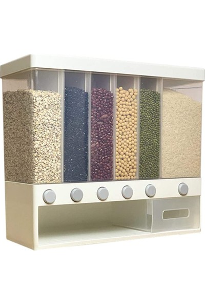 Fıy Tahıl Saklama Kapları Duvara Monte Kuru Gıda Dağıtıcı Çok Bölmeli Otomatik Ölçüm (Yurt Dışından) Fıy Tahıl Saklama Kapları Duvara Monte Kuru Gıda Dağıtıcı Çok Bölmeli Otomatik Ölçüm (Yurt Dışından)
