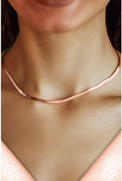 Italyan Yassı Zincir Kolye Italyan Yassı Zincir Kolye