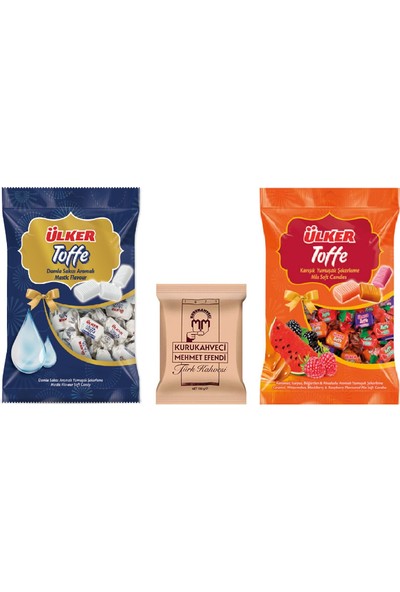 Ülker Bayram Paketi Toffe 700 gr + Mehmet Efendi Kahve 100 gr Ülker Bayram Paketi Toffe 700 gr + Mehmet Efendi Kahve 100 gr