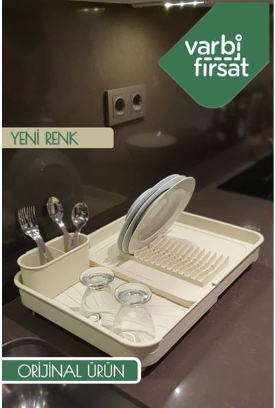 Eslight Sürgülü Açılır Kapanır Bulaşıklık Tabaklık Beyaz ES-M125B