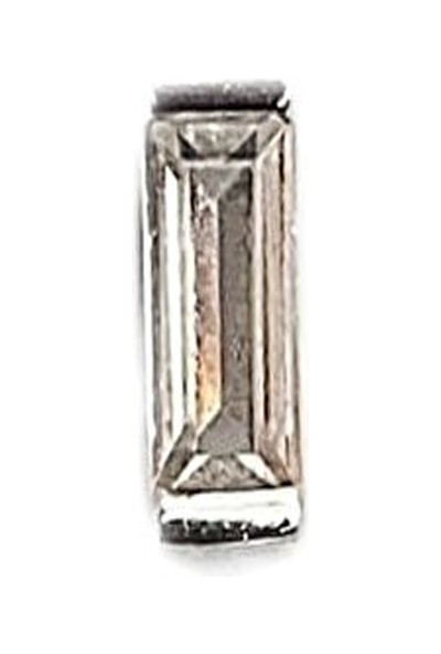 Adore Silver Gümüş Baget Taşlı Tasarım Piercing