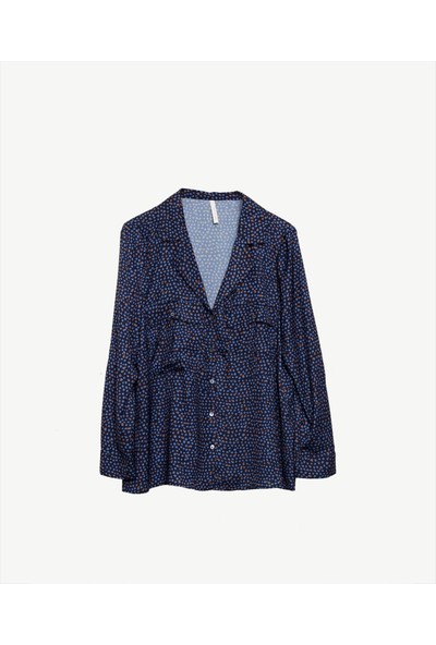 Grogren Detaylı Gömlek Grogren Detaylı Gömlek