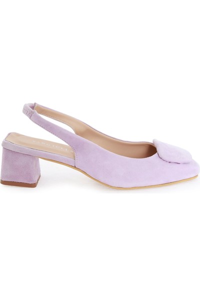 Toka Detaylı Topuklu Babet