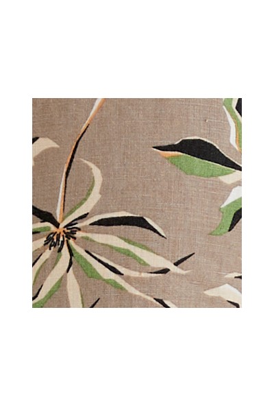 Benetton Desenli Keten Pantolon