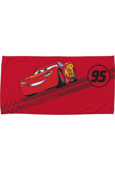 Taç Lisanslı Disney Cars McQueen Plaj Havlusu