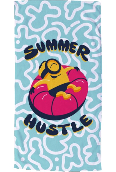 Taç Lisanslı Minions Summer Plaj Havlusu