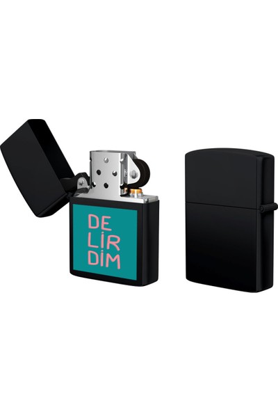 Rowalsi Delirdim Siyah Zippo Çakmak TYT1520