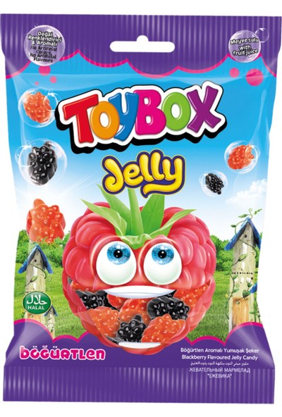 Toybox Jelly Böğürtlen Aromalı Yumuşak Şeker 60 gr 24'lü