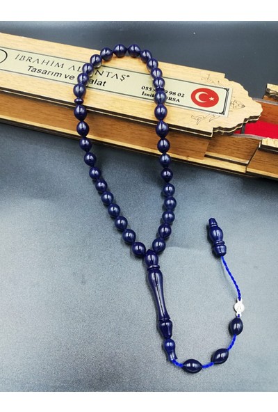 İbrahim Altıntaş Koyu Lacivert Sistemli Sıkma Kehribar Tespih İbrahim Altıntaş Koyu Lacivert Sistemli Sıkma Kehribar Tespih