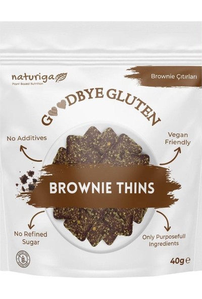 Naturiga Goodbye Gluten Brownie Çıtırları 40 gr Naturiga Goodbye Gluten Brownie Çıtırları 40 gr