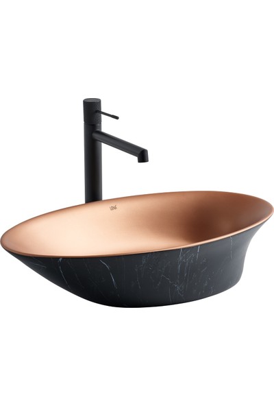 Lena EH-4610PK Tezgah Üstü Porselen Lavabo