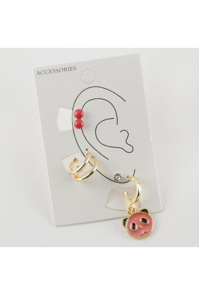 Strong Art 6 Adet Panda Figürlü Mineli Kıkırdak Küpe Strong Art 6 Adet Panda Figürlü Mineli Kıkırdak Küpe