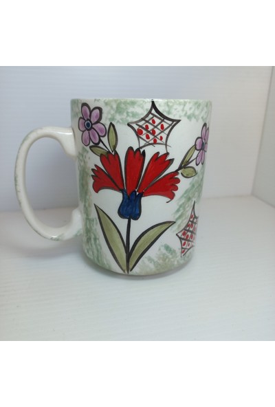 İznik Çini Dünyası El Işi Çini Kupa