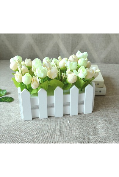 Xgarden Yapay Kumaş Çiçekler Ahşap Çit Saksı Bitkileri Ülke Tarzı Ev Dekorasyon Aksesuarı - Şampanya (Yurt Dışından) Xgarden Yapay Kumaş Çiçekler Ahşap Çit Saksı Bitkileri Ülke Tarzı Ev Dekorasyon Aksesuarı - Şampanya (Yurt Dışından)