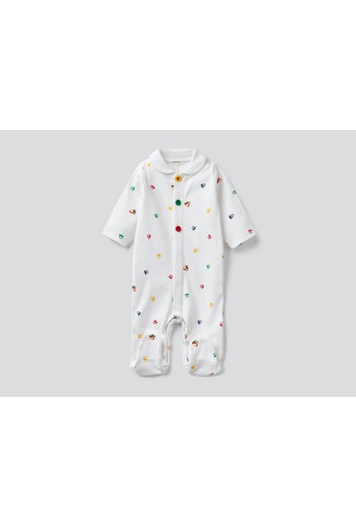 Benetton Logo Desenli Tulum