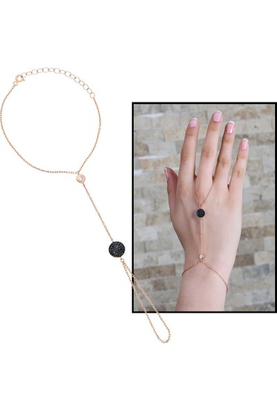 Nipora Yuvarlak Tasarım Siyah Zirkon Taşlı 925 Ayar Gümüş Kadın Şahmeran Bileklik Nipora Yuvarlak Tasarım Siyah Zirkon Taşlı 925 Ayar Gümüş Kadın Şahmeran Bileklik