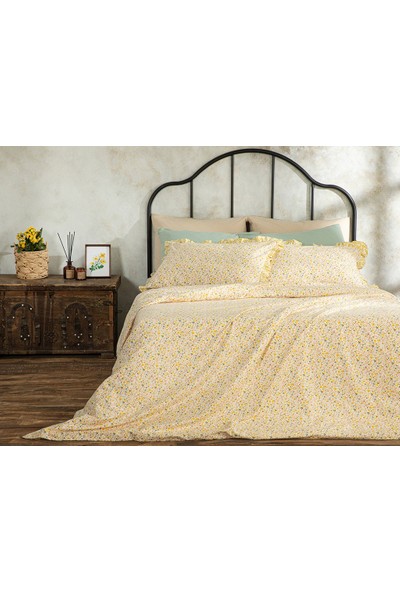 English Home Floweret Pamuklu Çift Kişilik Nevresım Setı 200 x 220 cm Sarı English Home Floweret Pamuklu Çift Kişilik Nevresım Setı 200 x 220 cm Sarı
