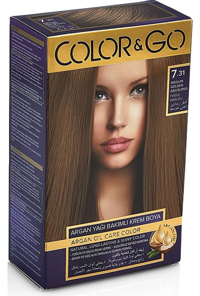Color&Go 7.31 Fındık Kabuğu Saç Boyası 50 ml