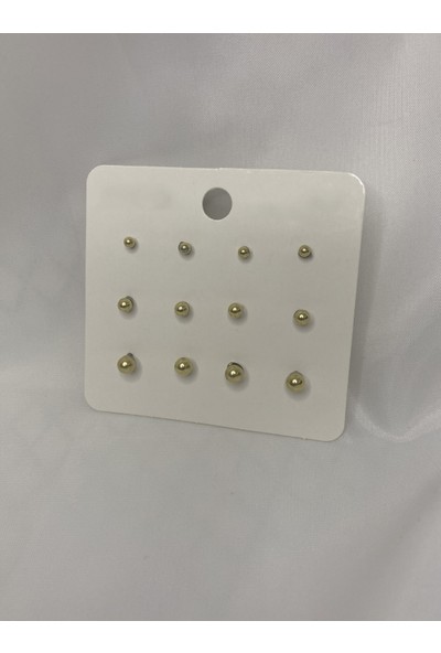 Sevcan'ın Hayal Dünyası Sevcanın Hayal Dünyası Gold Metal Top Küpe