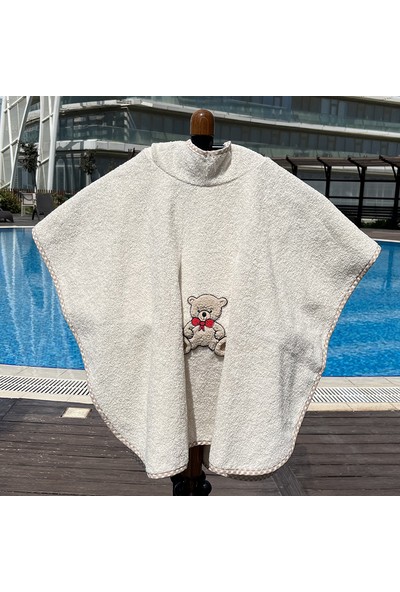 Ewp Krem Ayıcık Desenli Çok Amaçlı Organik Çocuk Havlu Panço Standart Beden Ewp Krem Ayıcık Desenli Çok Amaçlı Organik Çocuk Havlu Panço Standart Beden