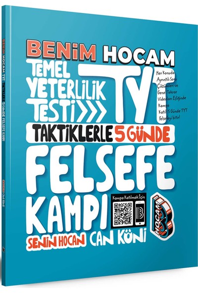 Benim Hocam Yayınları TYT 2022 Taktiklerle 5 Günde Felsefe Kampı Benim Hocam Yayınları TYT 2022 Taktiklerle 5 Günde Felsefe Kampı