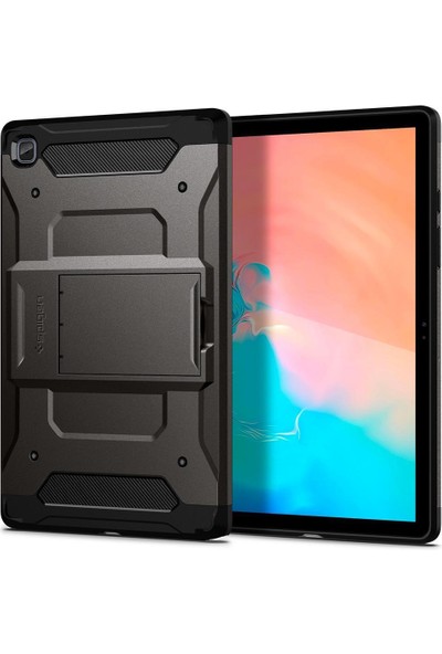Spigen Samsung Galaxy Tab A7 Kılıf Tough Armor Pro Gunmetal - ACS01564 Spigen Samsung Galaxy Tab A7 Kılıf Tough Armor Pro Gunmetal - ACS01564