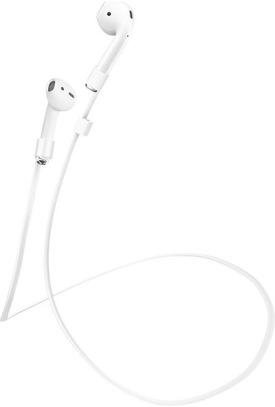 Spigen Apple AirPods Strap White iPhone Kulaklık Askısı - 000EM20861 Spigen Apple AirPods Strap White iPhone Kulaklık Askısı - 000EM20861